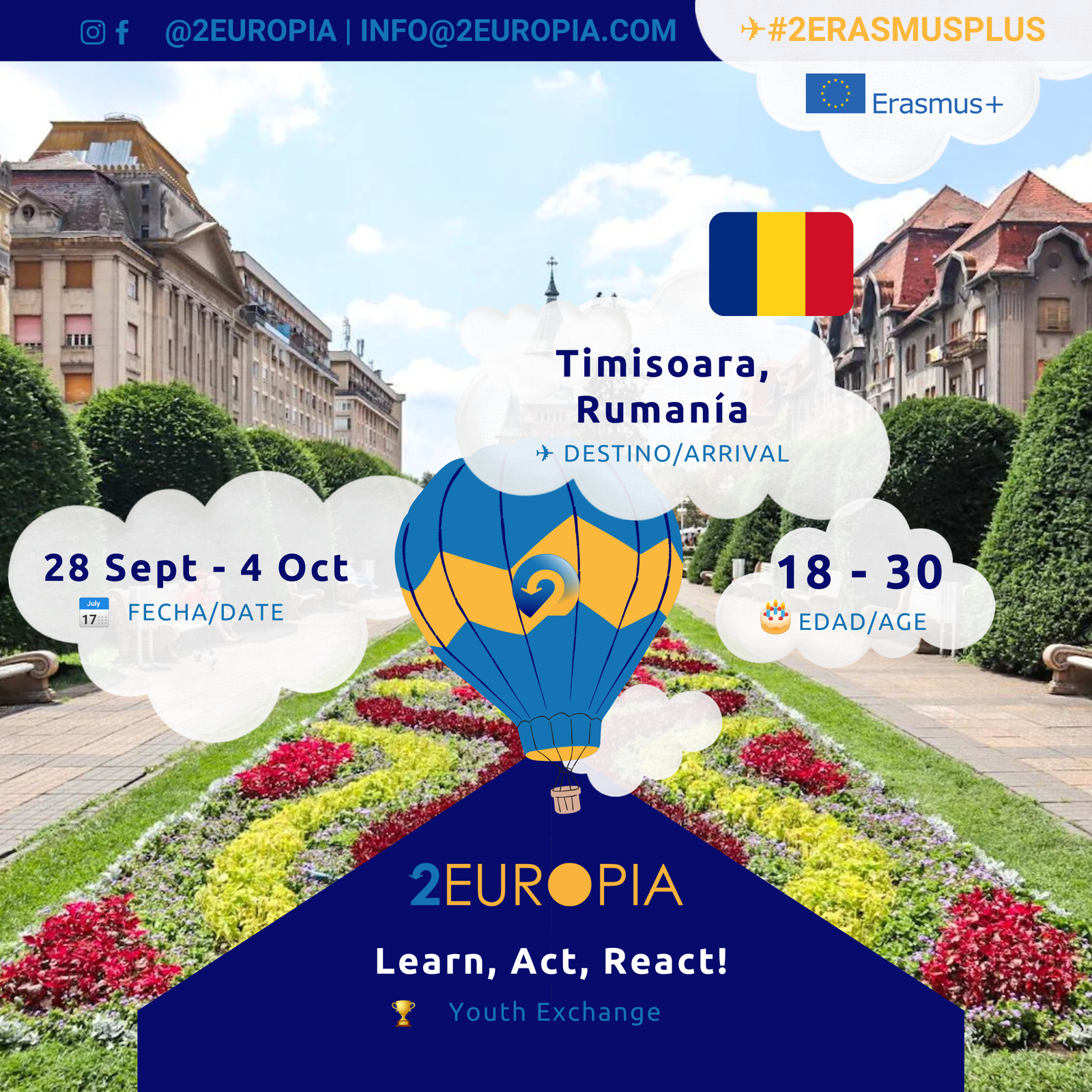 Learn, Act, React! Youth Exchange – 🪂 2Europia | Association Erasmus